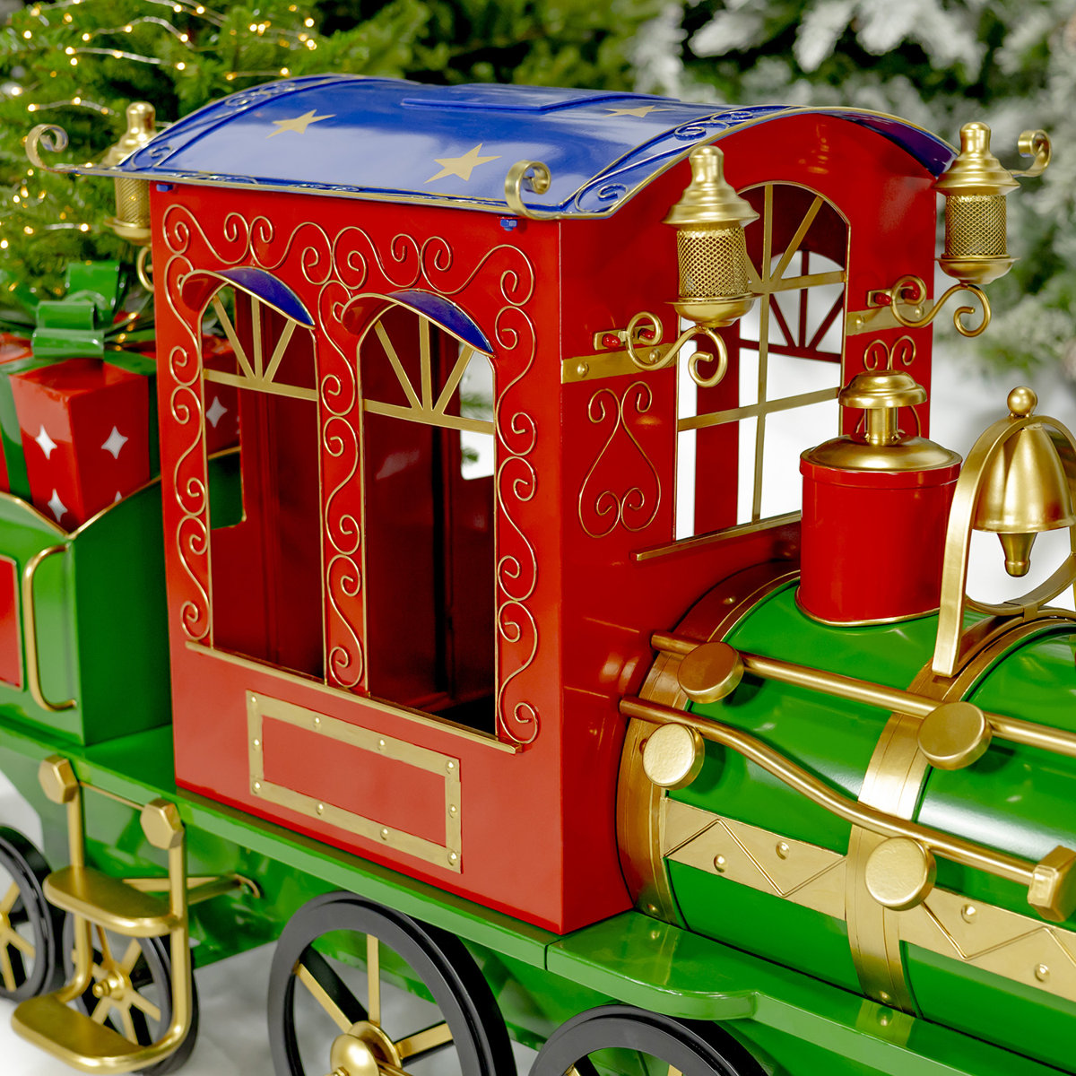 Zaer Ltd International 5.85ft. Long Medium Ant. Bronze Iron Train ...